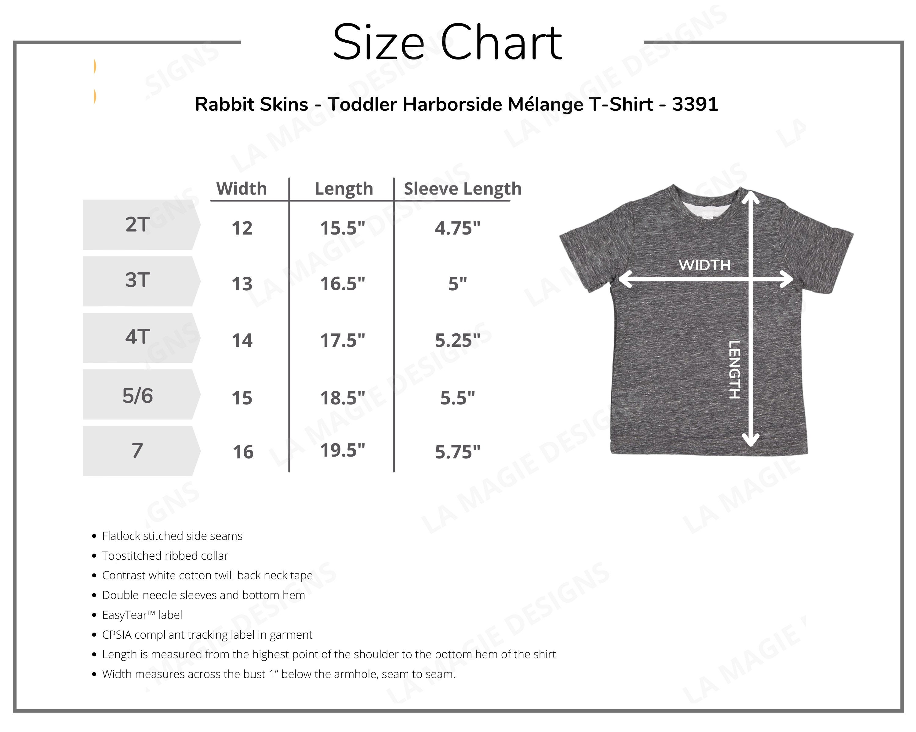 Rabbit Skins 3391 Size Chart* Rabbit Skins Toddler Size Chart*sizing ...