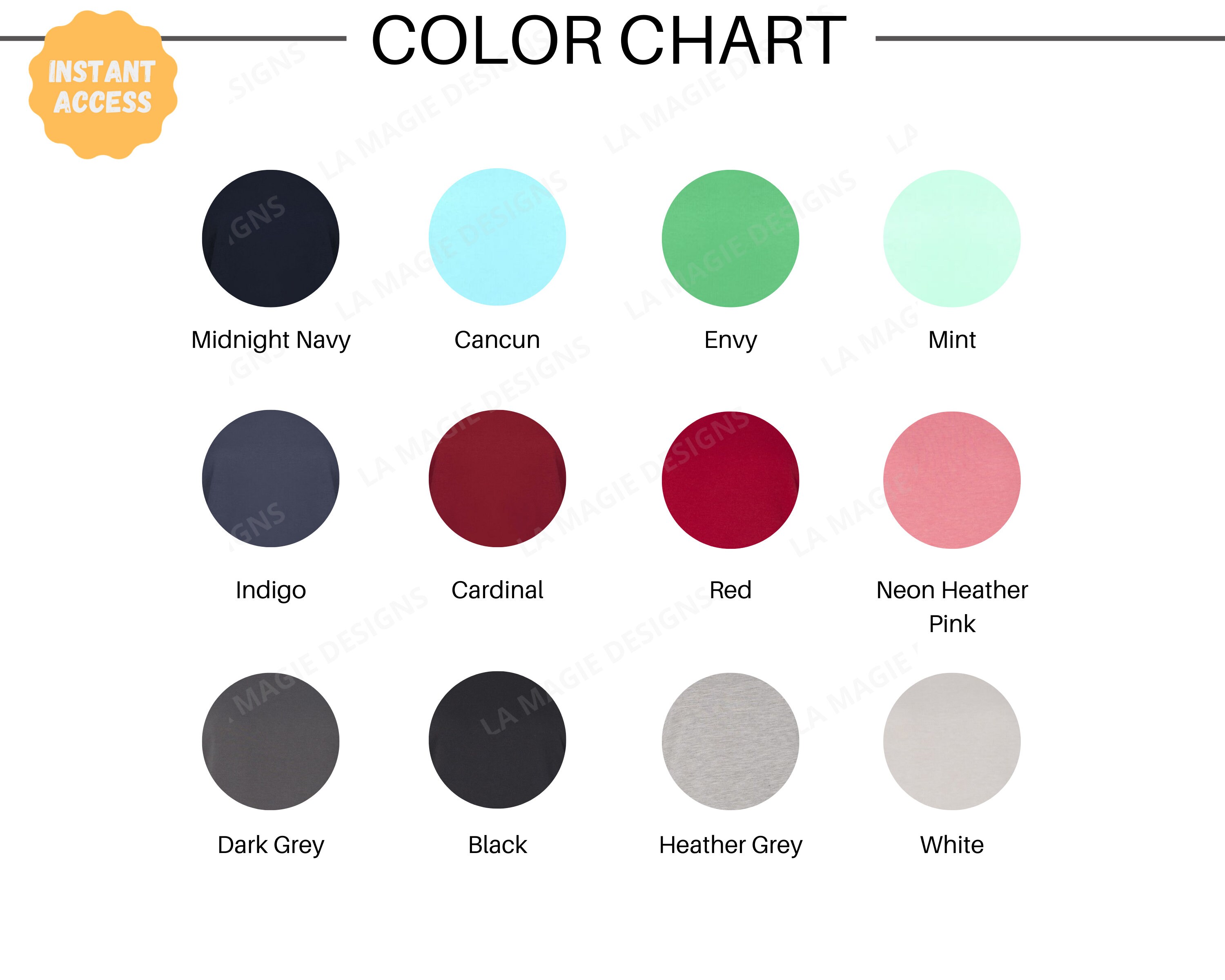 Next Level 6951 Color Chart Editablenext Level Raglan - Etsy