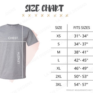 Anvil 980 Color Chart Anvil 980 Size Chartanvil Unisex | Etsy