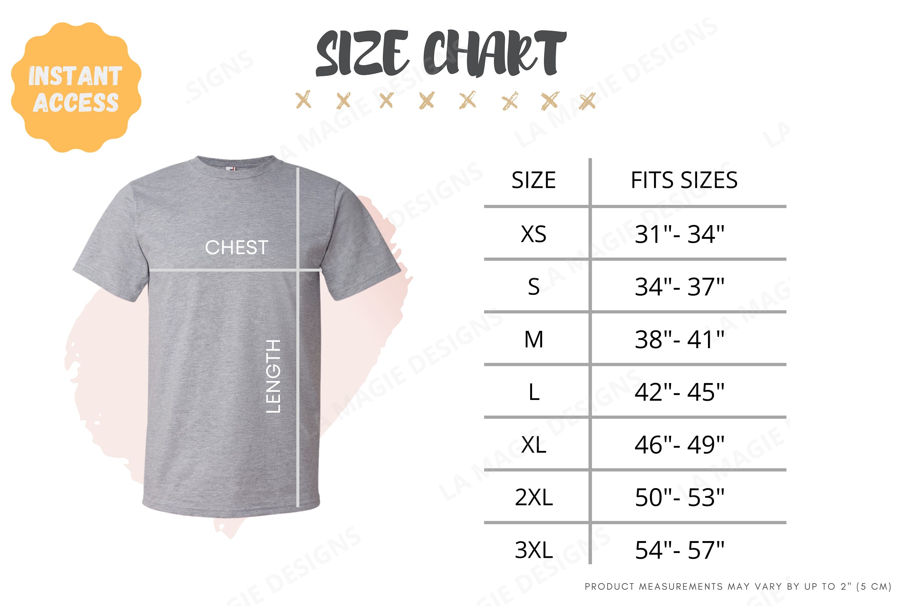 Anvil 980 Color Chart Anvil 980 Size Chartanvil Unisex Lightweight T ...