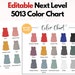 Editable Next Level 5013 Color Chart |all Colors Chart Mockup for Next ...