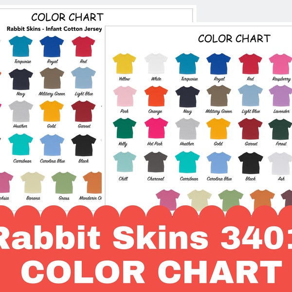 Color Chart - Etsy