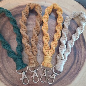 Twisted Macrame Wristlet Keychain - Etsy
