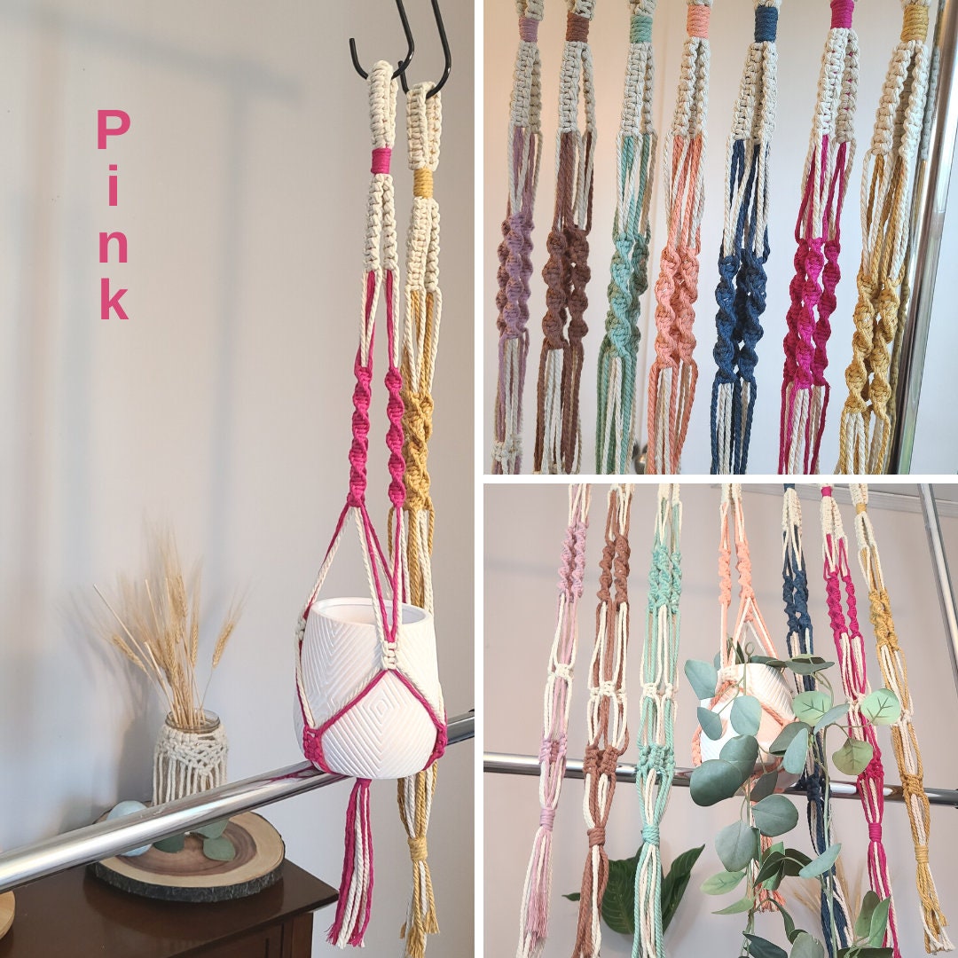 Macrame Plant Hanger, Hanging Planter Indoor & Outdoor, Plant Holder ...
