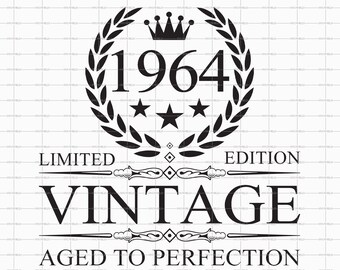 Vintage 1964 Svg | Etsy
