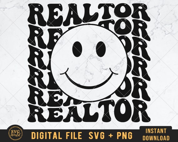 Realtor Svg Png Smiley Face Svg Real Estate Agent Svg - Etsy