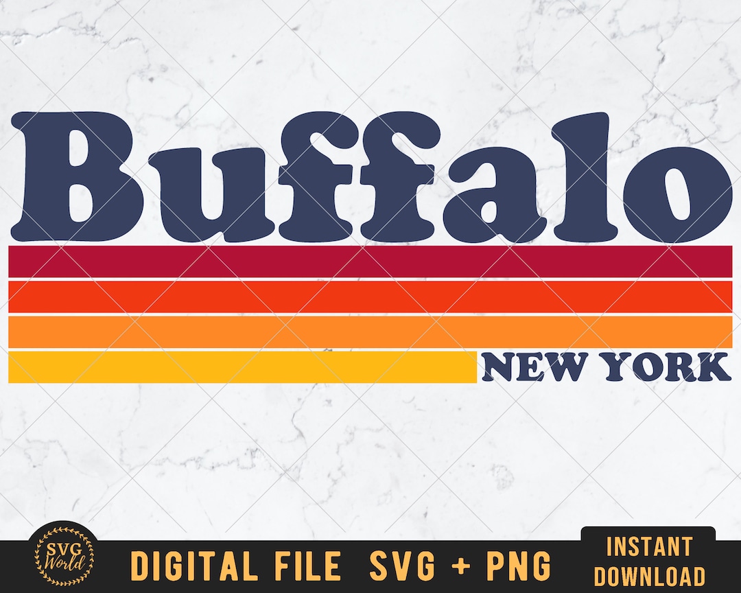 Buffalo SVG PNG 80s 90s Retro Style Buffalo NY Shirt Gift - Etsy
