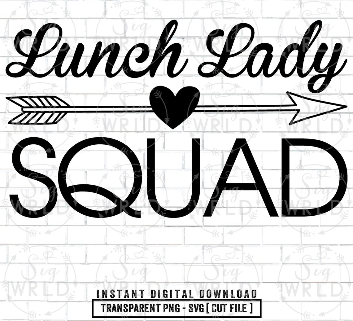 Lunch Lady Squad Svg Png Cutting File Commercial Use Etsy