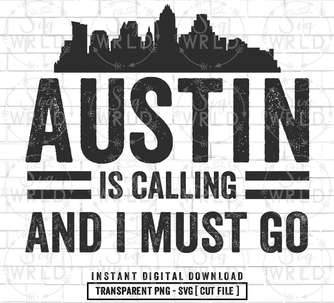 Austin Skyline SVG Austin Lover svg Austin Texas svg Austin | Etsy
