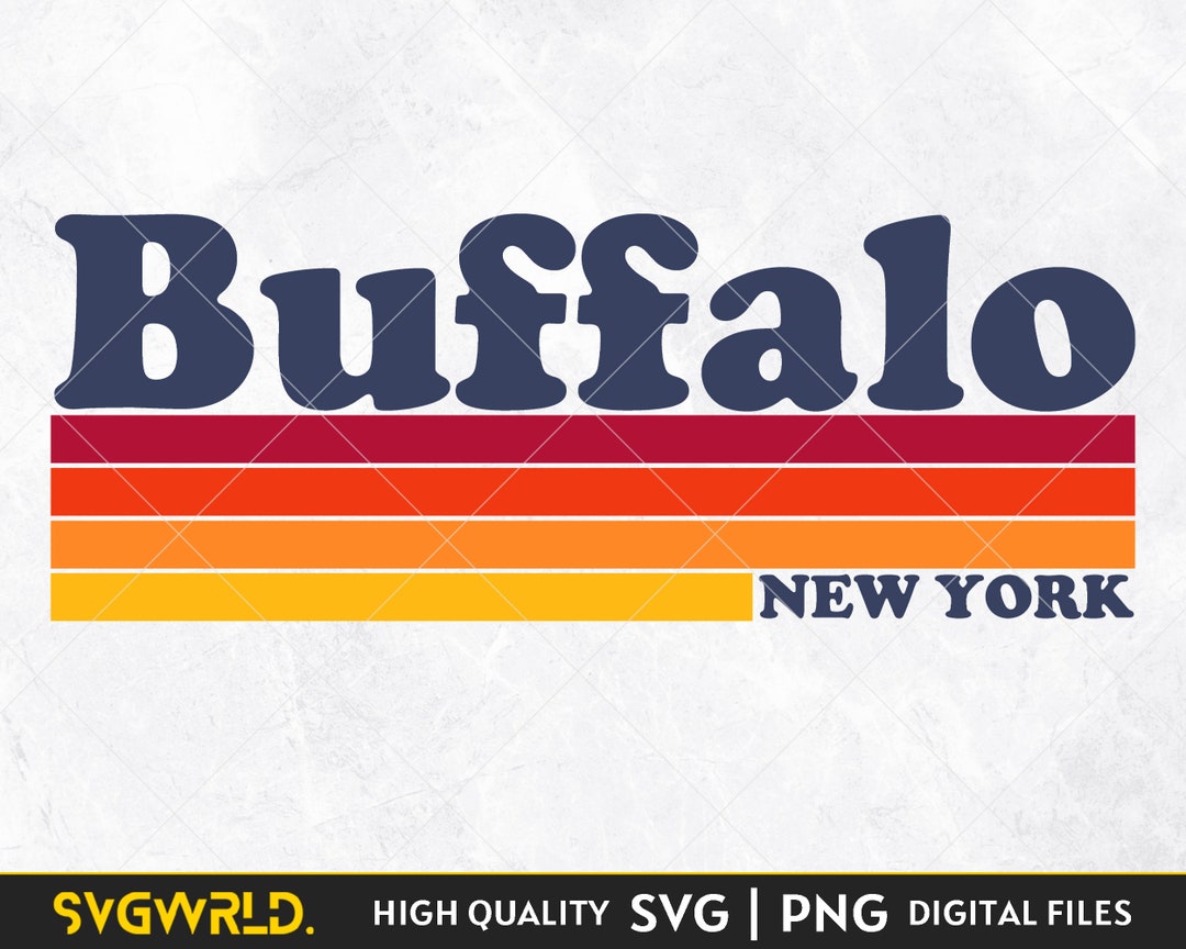 Buffalo SVG PNG 80s 90s Retro Style Buffalo NY Shirt Gift - Etsy