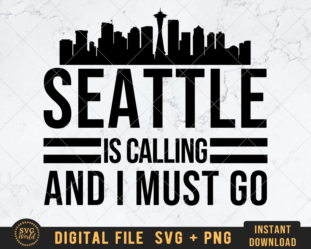 Seattle Skyline SVG, Seattle Lover Svg, Seattle Svg, Seattle Gifts, Svg ...