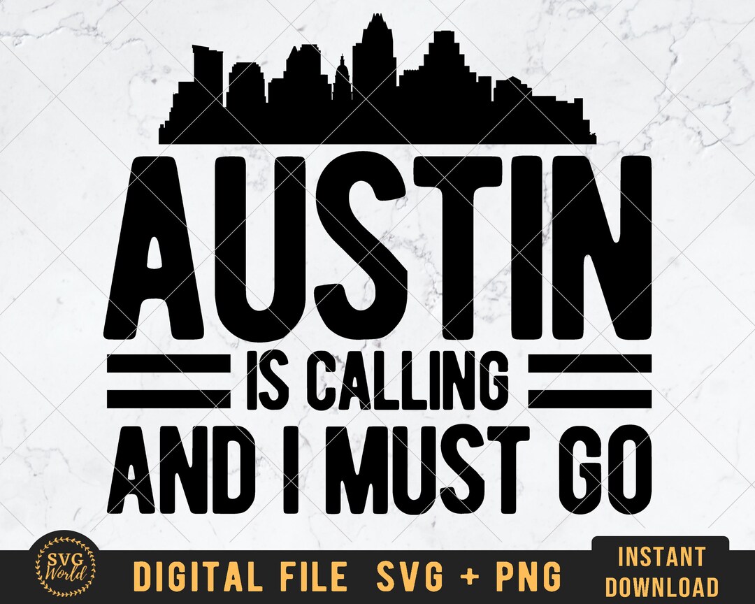 Austin Skyline SVG, Austin Lover Svg, Austin Texas Svg, Austin Gifts ...