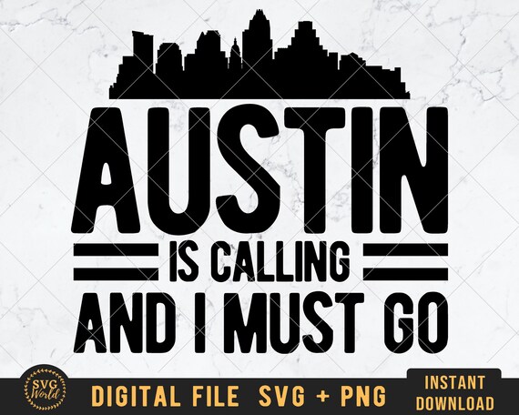 Austin Skyline SVG Austin Lover Svg Austin Texas Svg Austin - Etsy