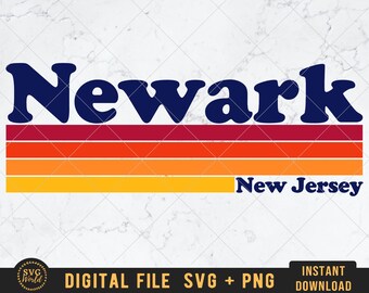 Newark Nj Svg - Etsy