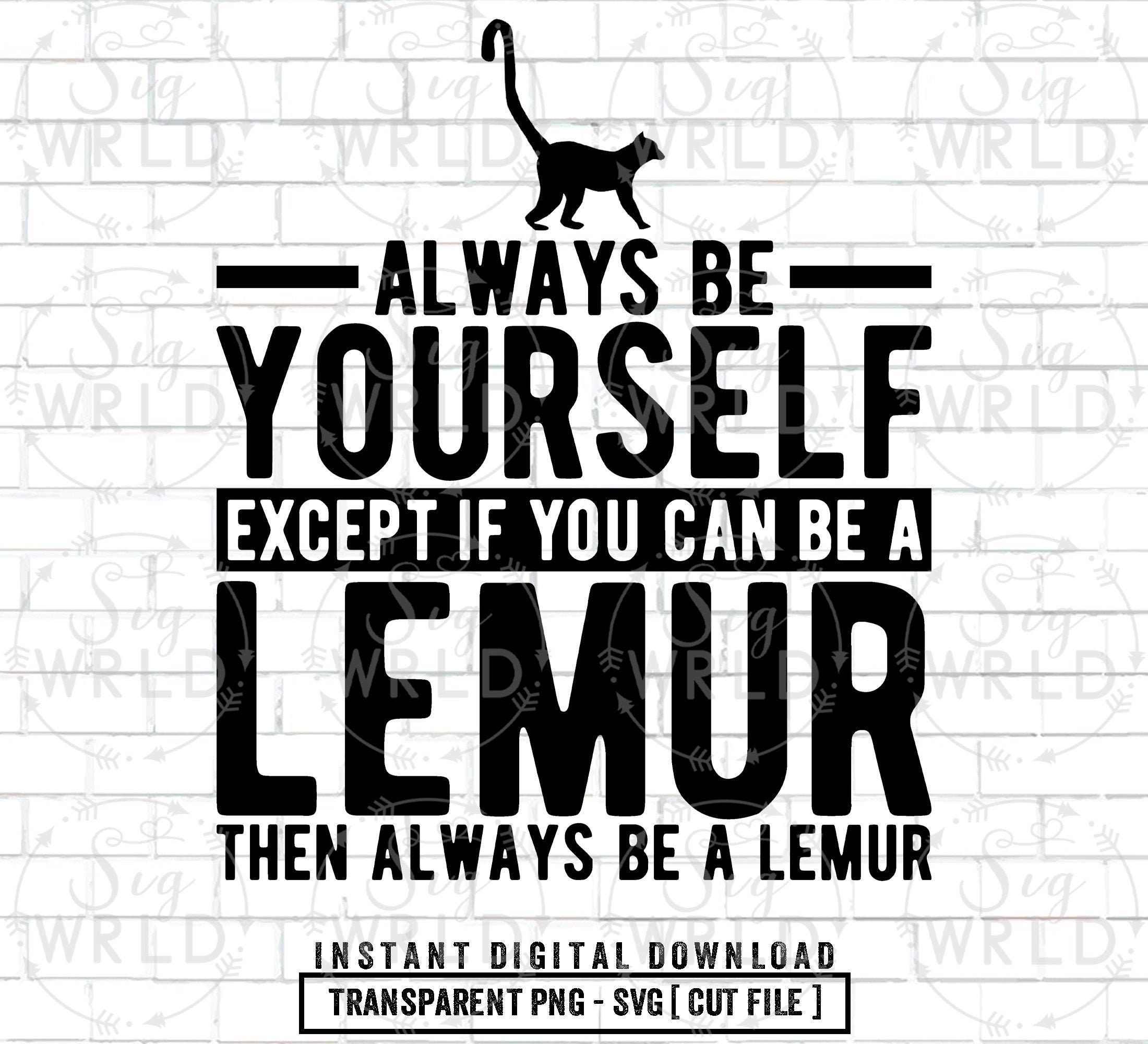 Lemur Files for Cricut Lemur Cut Files For Silhouette Lemur SVG Lemur ...