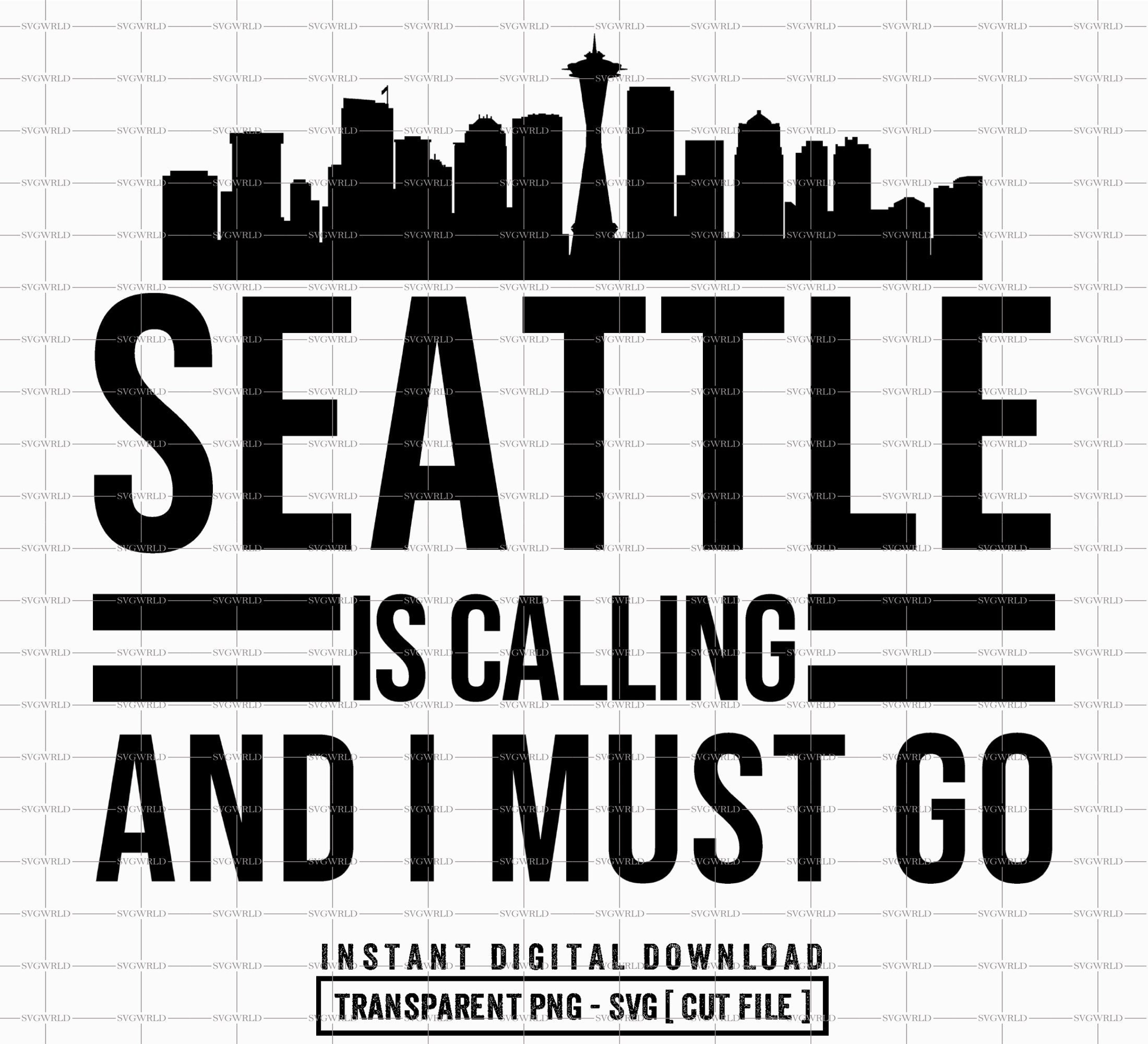 Seattle Gifts Seattle Skyline SVG Chief Seattle Cut file Washington ...