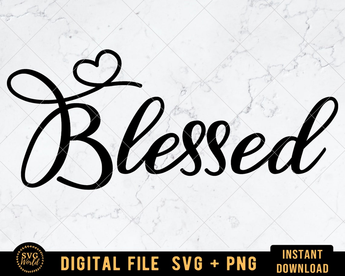 Blessed Svg Faith Svg Jesus Svg Christian Svg Quotes Svg | Etsy