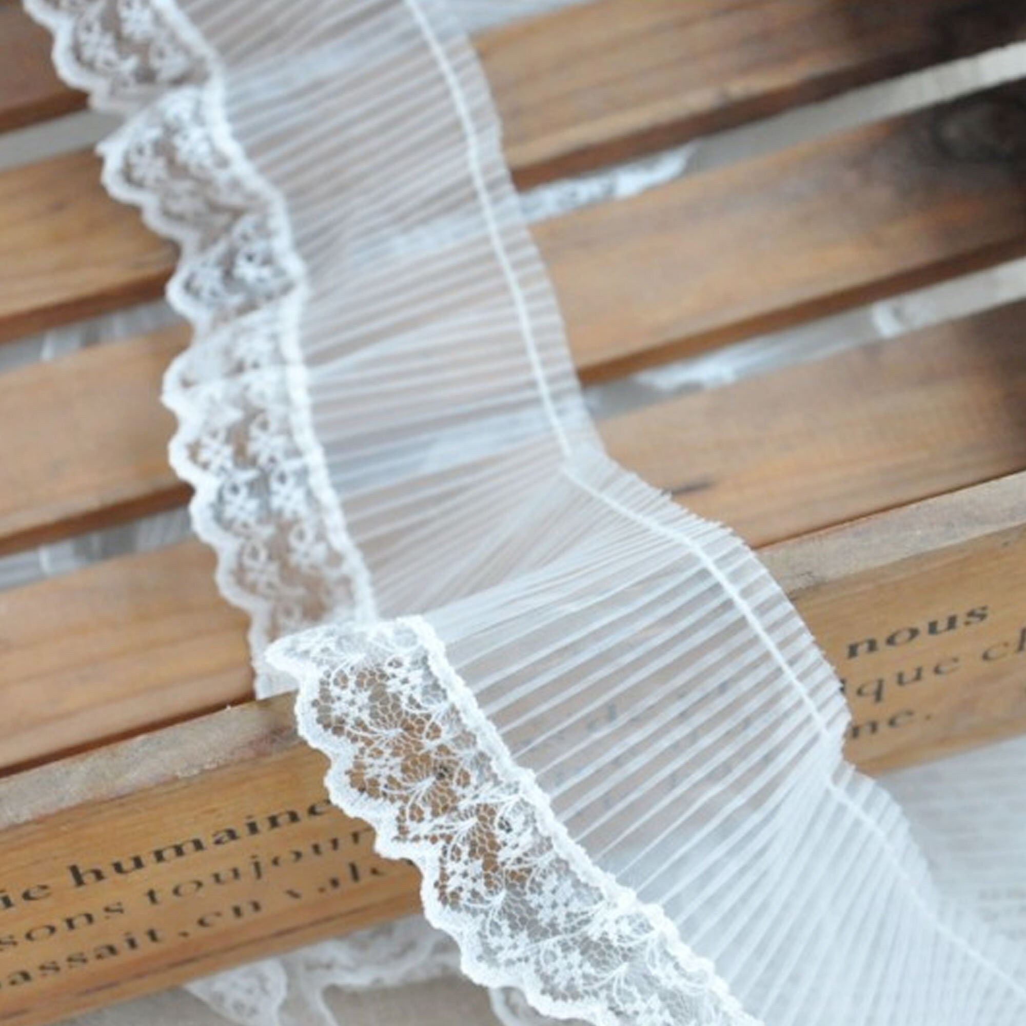 Delicate Off-white Plait Lace Trim Stiff Lace Fringe Sold by | Etsy