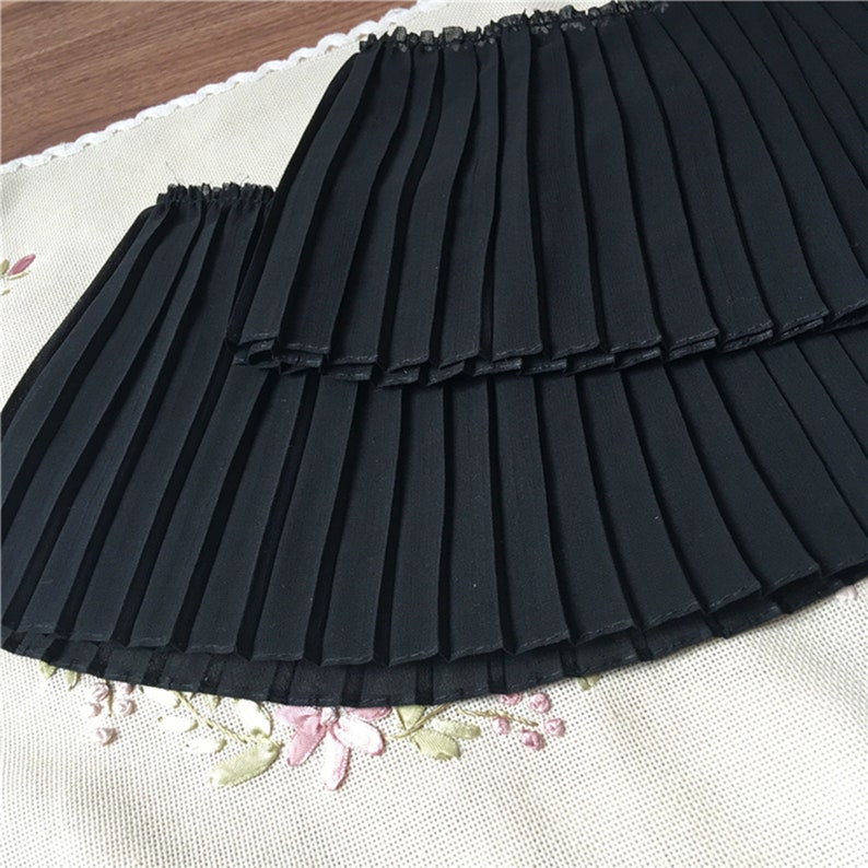 Chiffon Pleated Fringe Pure Color Chiffon Lace Trim Sewing - Etsy