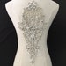 Silver Rhinestone Bridal Applique Crystal Beaded Trims Sewing - Etsy