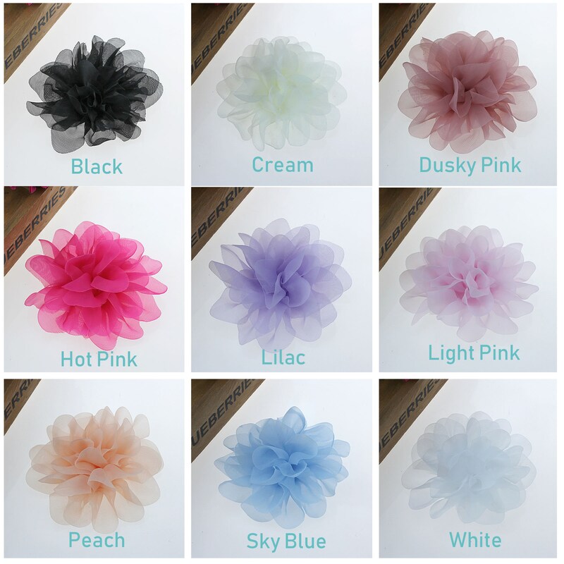 Pink Chiffon Flower - Etsy