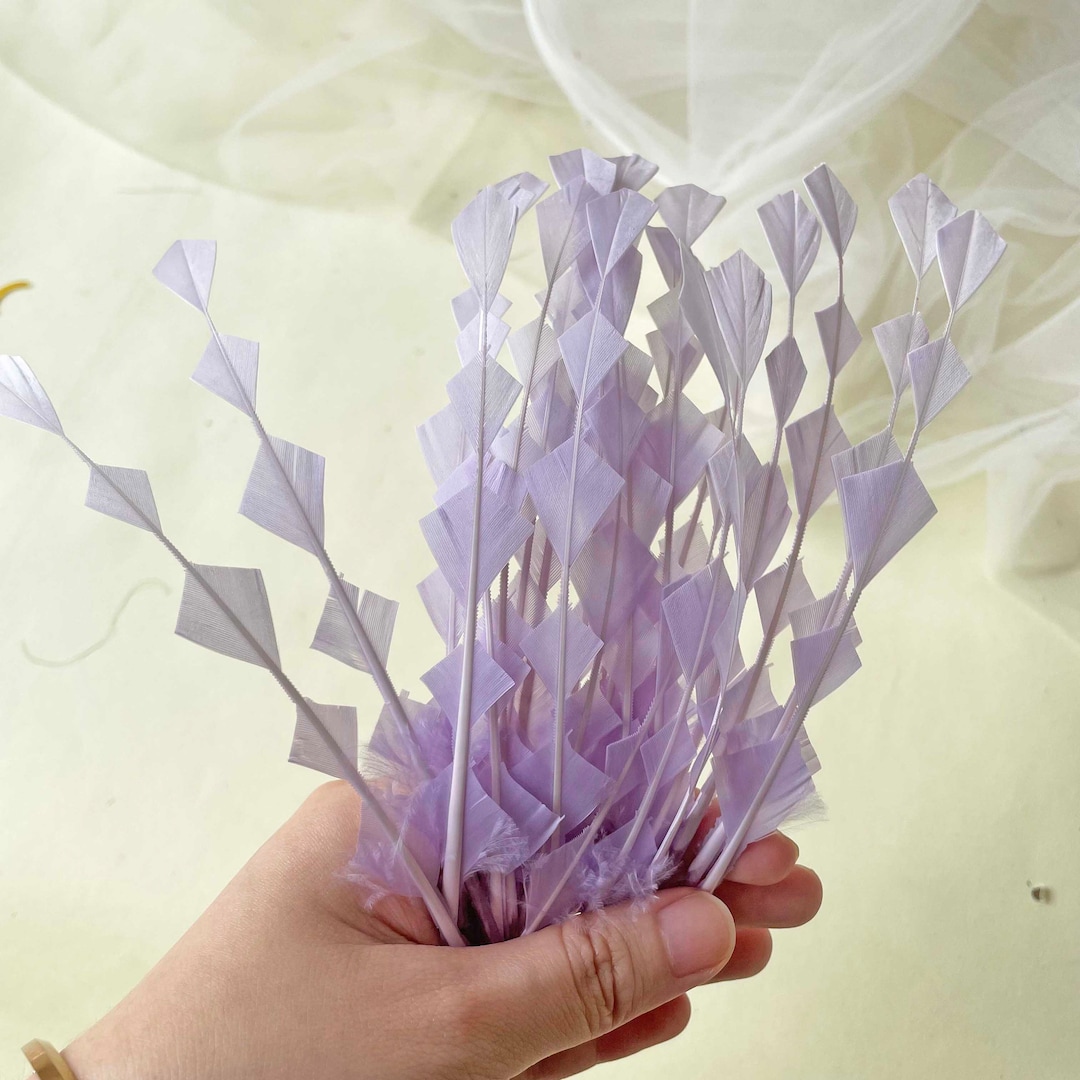 80 Colours Chevron Cut Goose Feathers for Millinery Hat Trimming ...