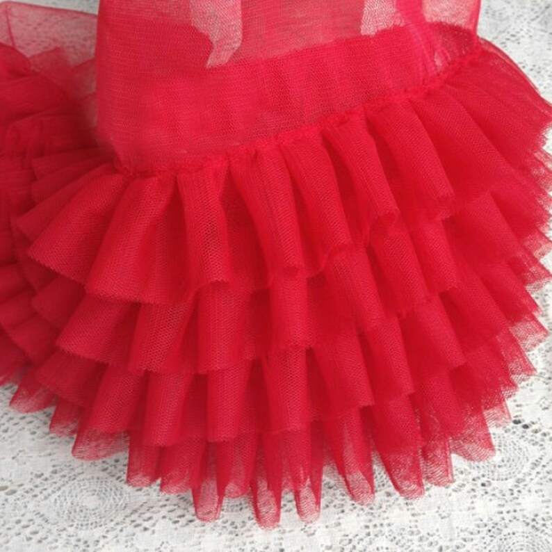 Delicate Ruffle Lace Trim Multiple Layers Ruffles Embellished - Etsy