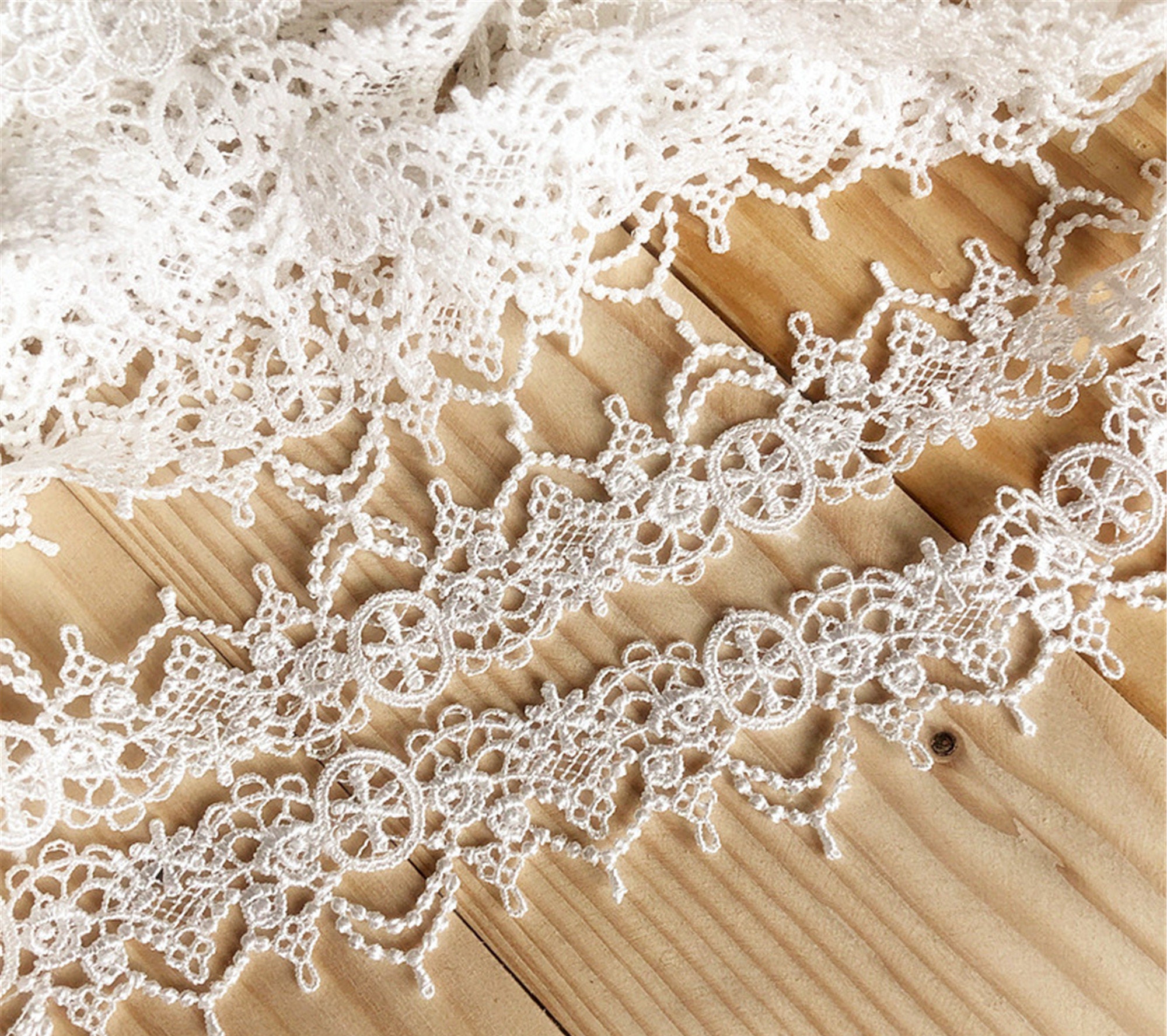 Elegant Guipure Lace Trim Bridal Lace Trim Pattern Lace Trim - Etsy