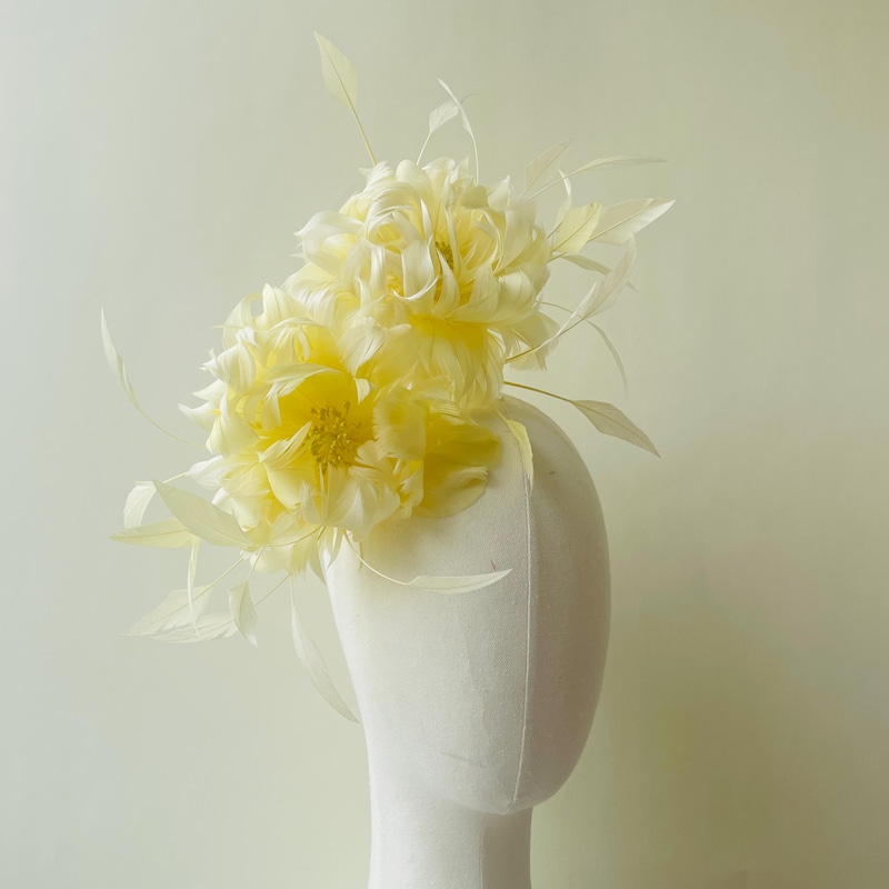 Yellow Fascinator - Etsy UK