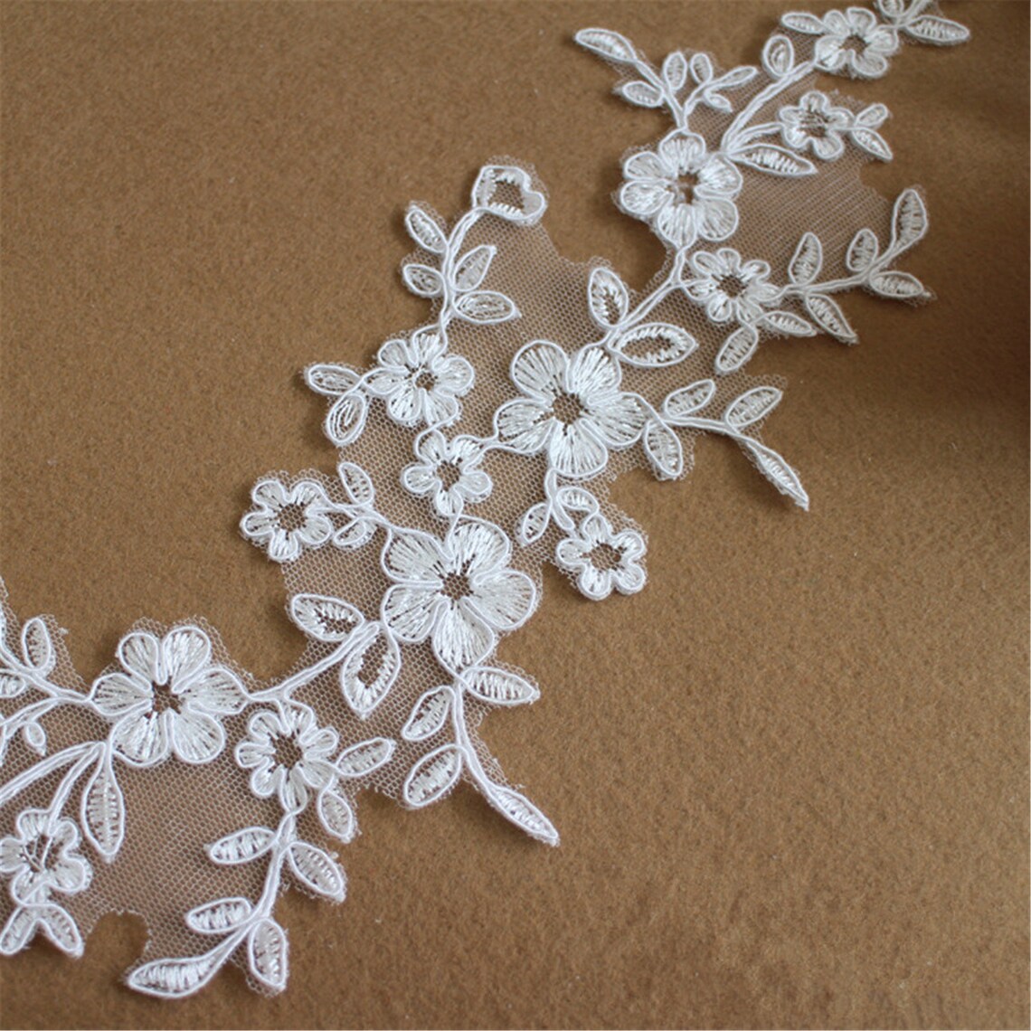 Ivory Lace Appliquetrim Wedding Lace Applique Bridal Lace - Etsy