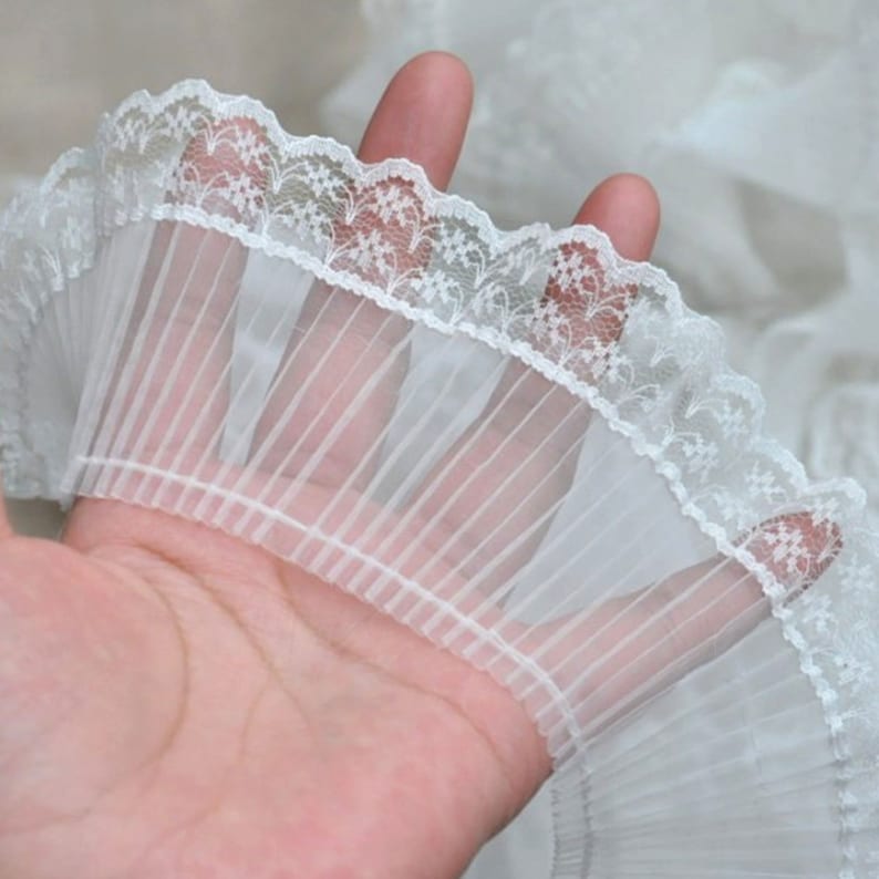 Delicate Off-white Plait Lace Trim Stiff Lace Fringe Sold by | Etsy