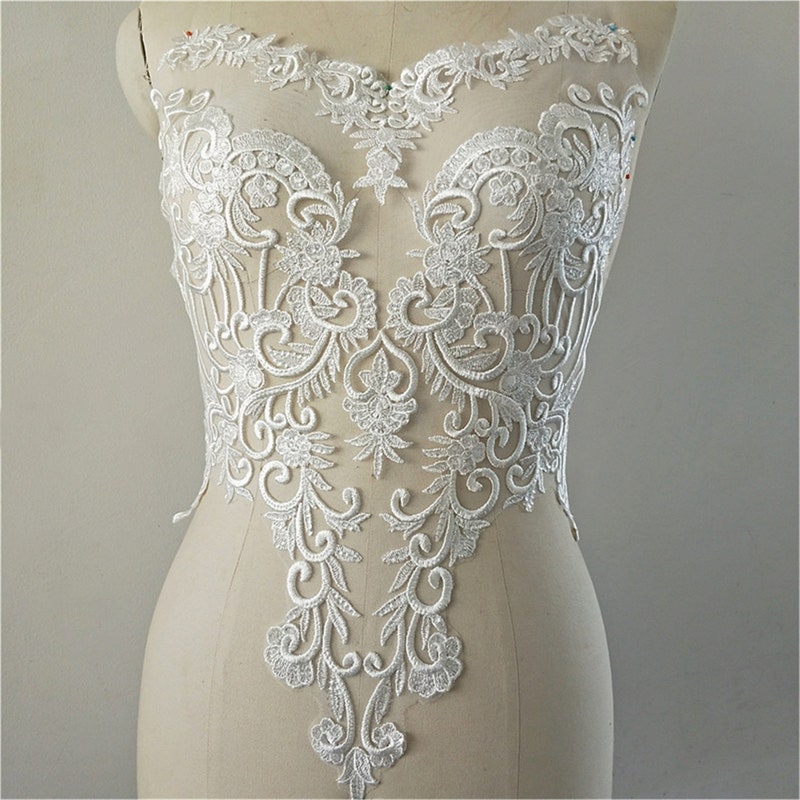 White Applique - Etsy