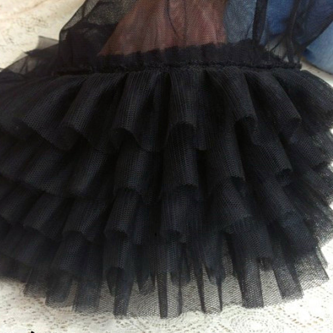 Delicate Ruffle Lace Trim Multiple Layers Ruffles Embellished | Etsy