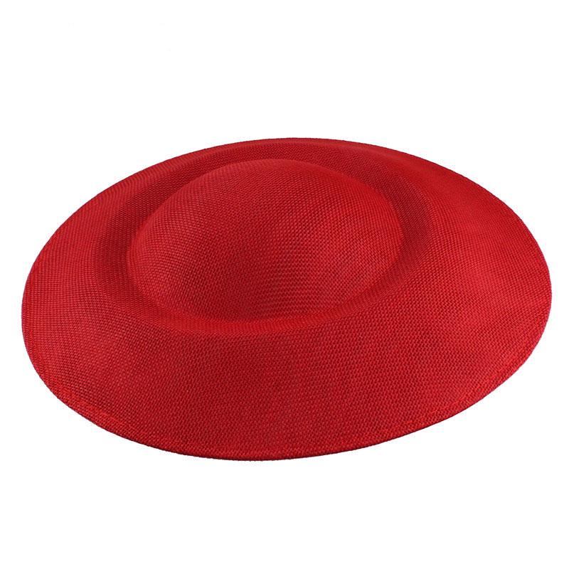 Large Sinamay Hat Base Round Shape Bottom Bridal Hair Accessorie Hat ...