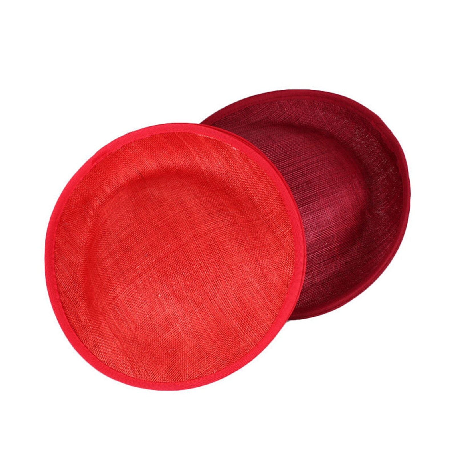 Round Shape Linen Bottom Bridal Hair Accessories Hat Bottom Fascinator ...
