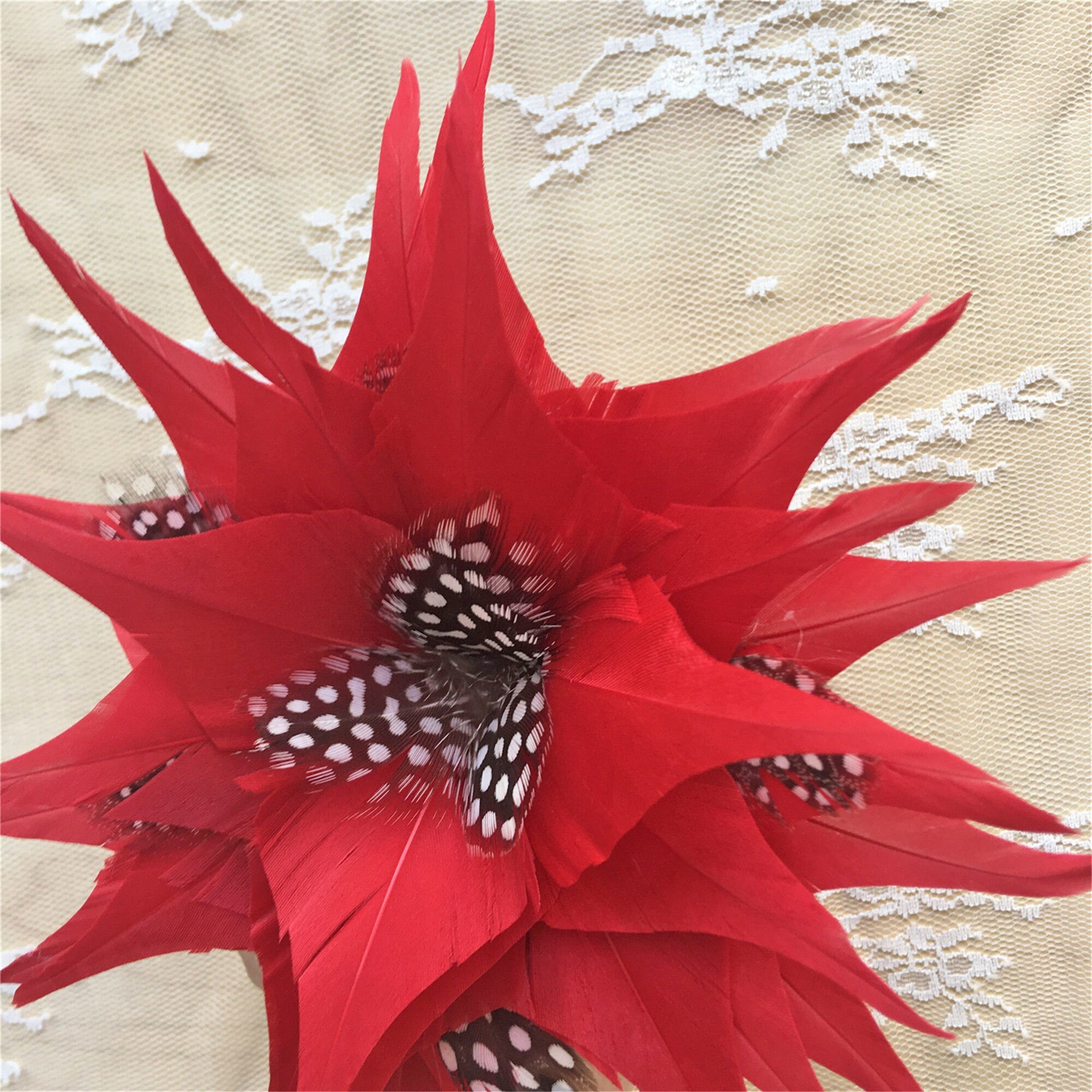 Customized Handmade Feather Flower Natural Feather Flower - Etsy