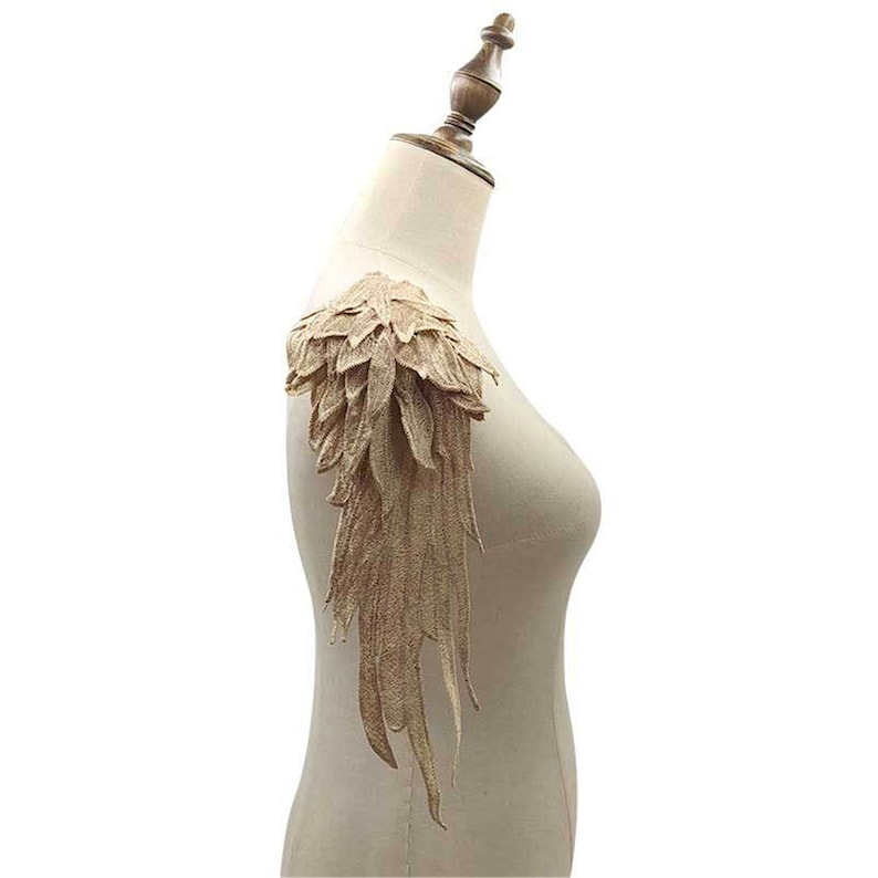 1 Pair Guipure Women Sew on Angel Wing Neckline Lace Trim - Etsy