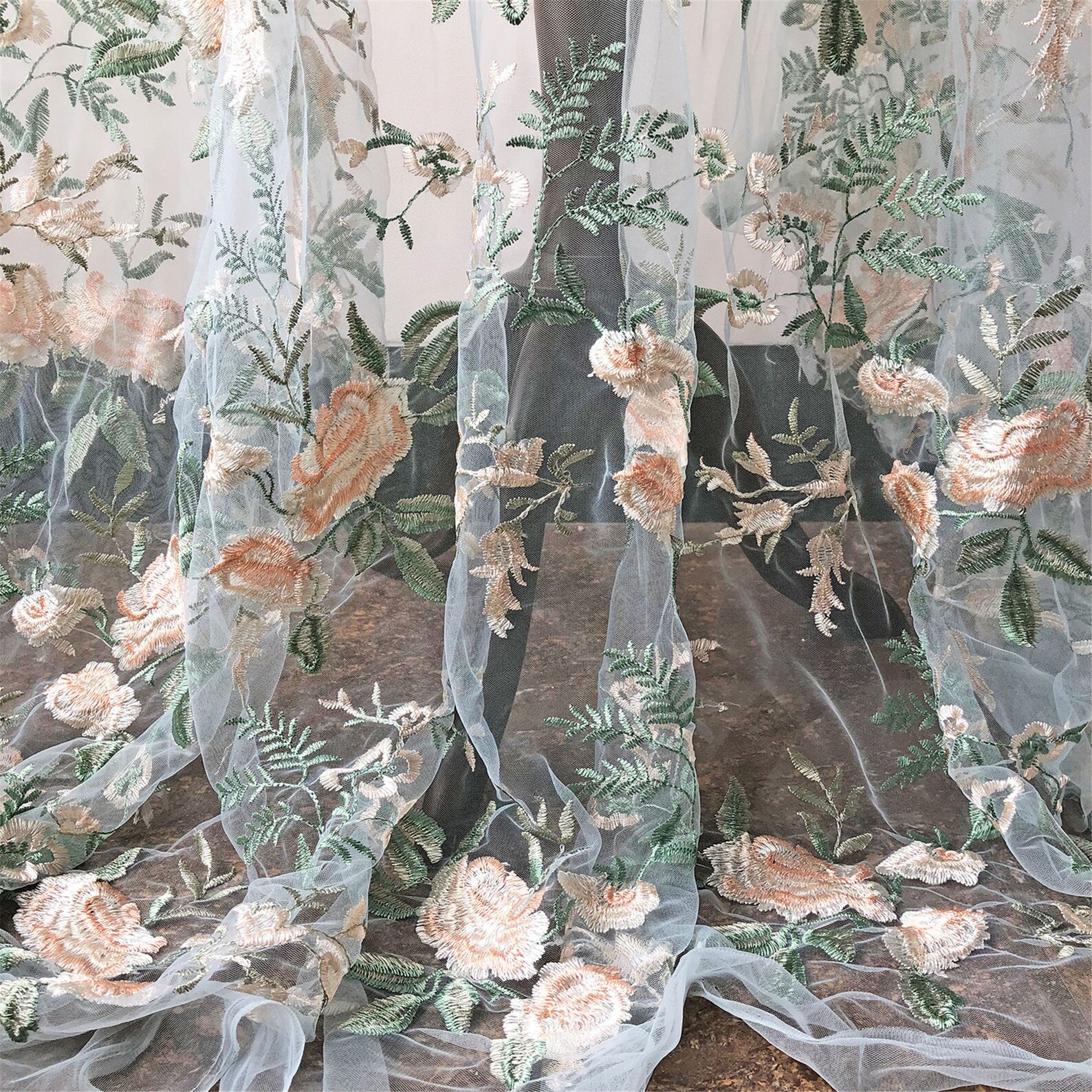 Elegant Blooming Flower Lace Delicate Embroider Floral Lace - Etsy