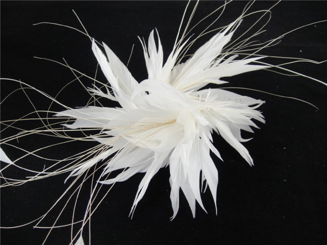 Millinery Feather Flower Dyed Feather Flower Mount Bouquet Faux Flowers ...
