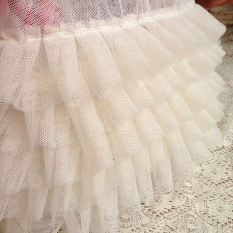 Delicate Ruffle Lace Trim Multiple Layers Ruffles Embellished - Etsy