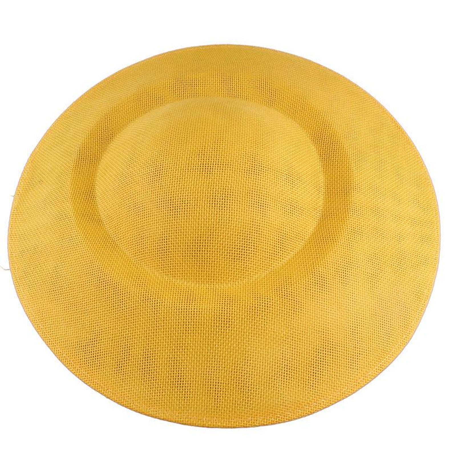 Large Sinamay Hat Base Round Shape Bottom Bridal Hair Accessorie Hat ...
