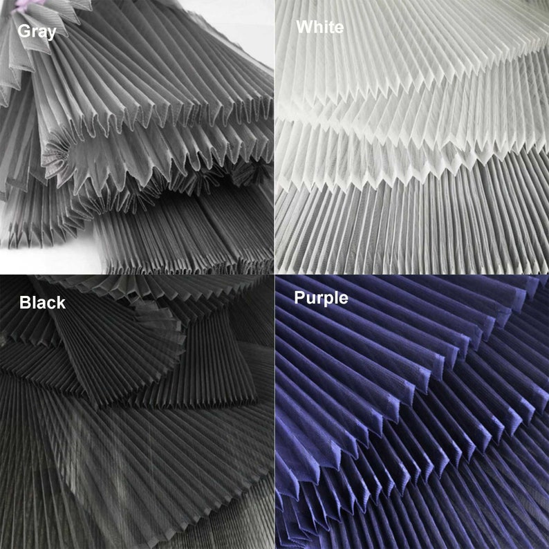 Organ Pleated Mesh Folds Lace Fabric Tulle Lace Fabric Sold by - Etsy