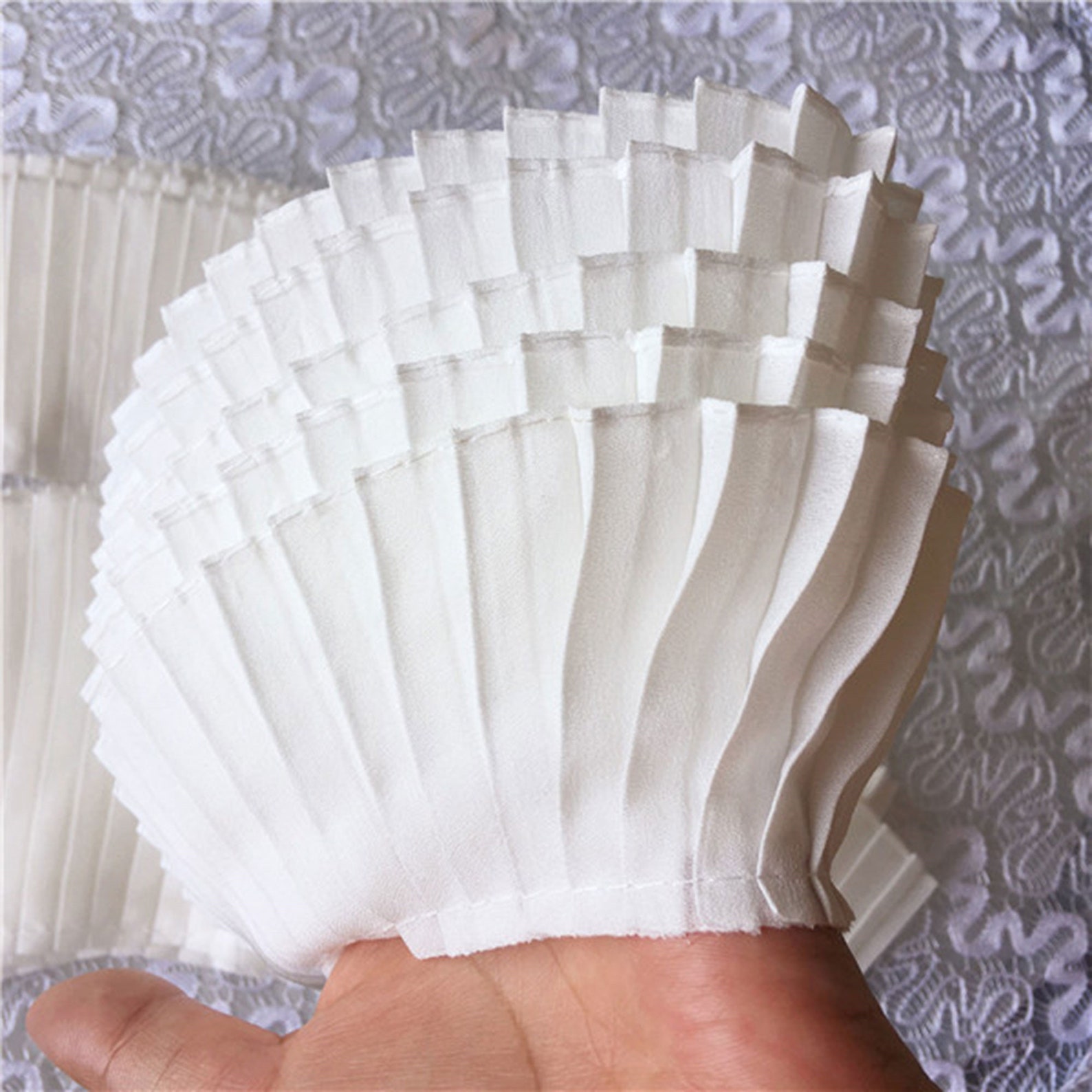 Rococo Chiffon Trims Chiffon Pleated Lace Trim Fringe Sewing | Etsy