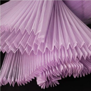 Organ Pleated Mesh Folds Lace Fabric Tulle Lace Fabric Sold by Yard ...