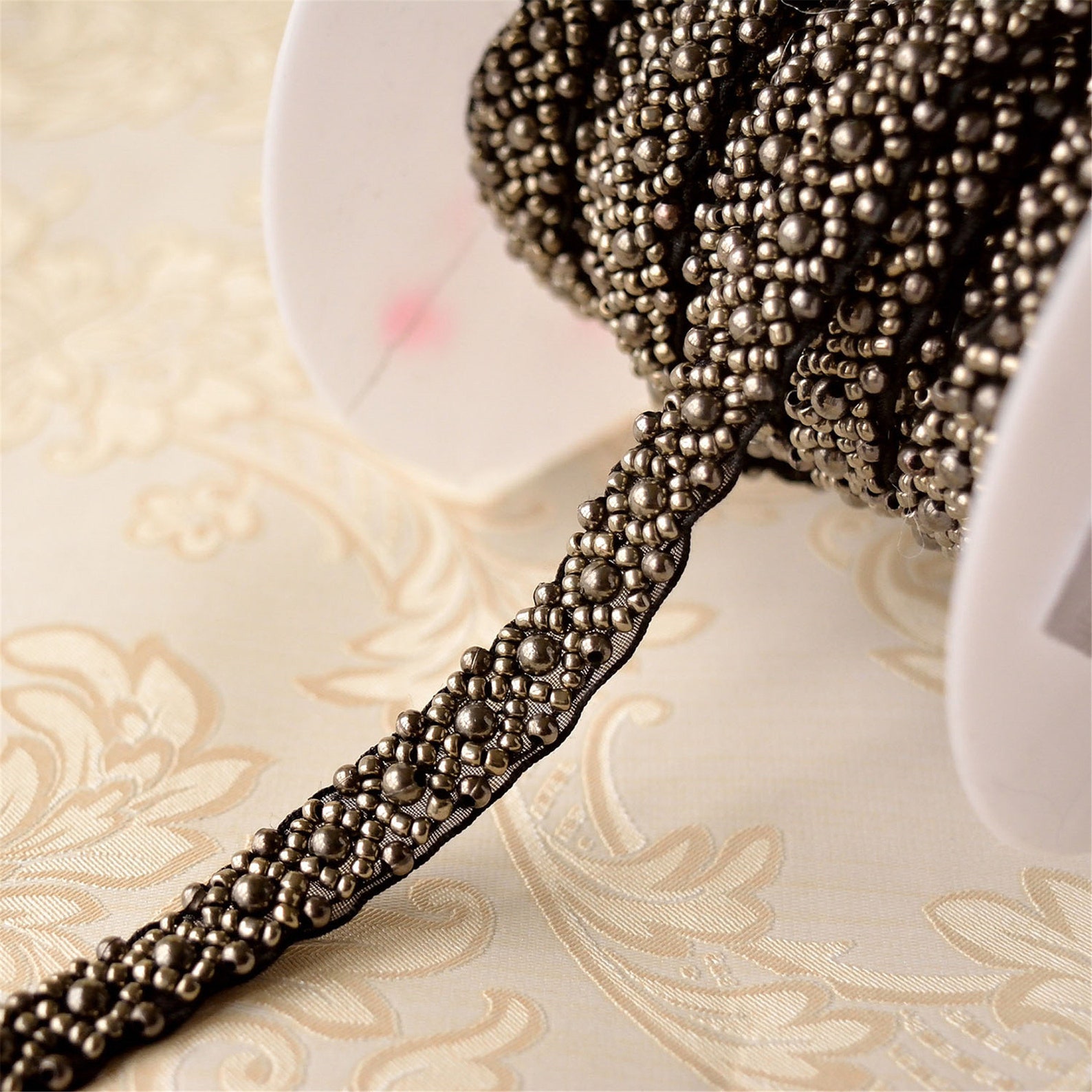 Ivory Beading Jewelry Trim Beads Macrame Ribbon for Prom Dress - Etsy