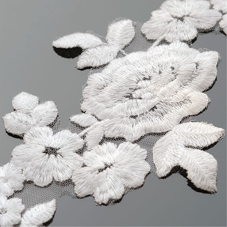 Elegant Cotton Lace Motif Wedding Lace Motif Bridal Lace - Etsy