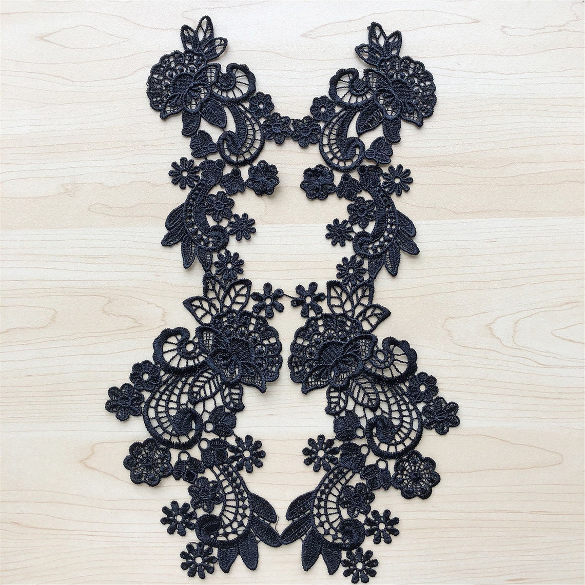 Guipure Sewing Lace Applique Floral Applique Patch Motif | Etsy