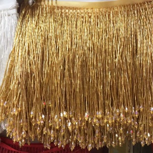 Dangling Fringe Trim,beaded Fringe Trim,heavy Bead Trimming for Dance ...