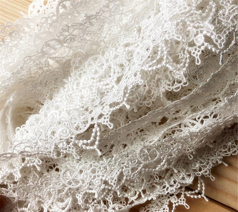 Elegant Guipure Lace Trim, Bridal Lace Trim Pattern Lace Trim Lace ...
