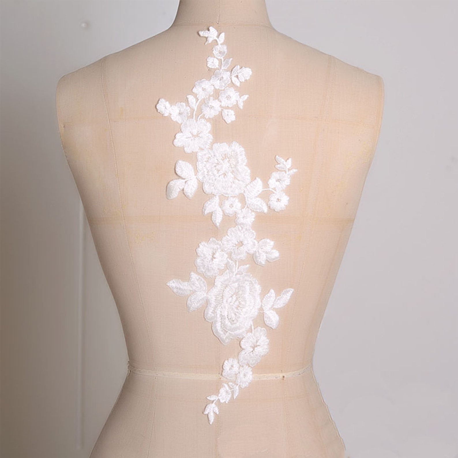 Elegant Cotton Lace Motif Wedding Lace Motif Bridal Lace - Etsy